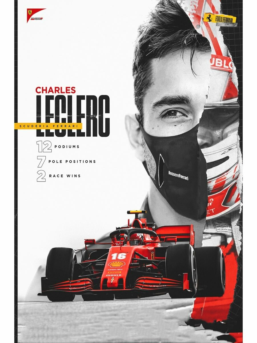 Постер "Formula-1. Шарль Леклер"