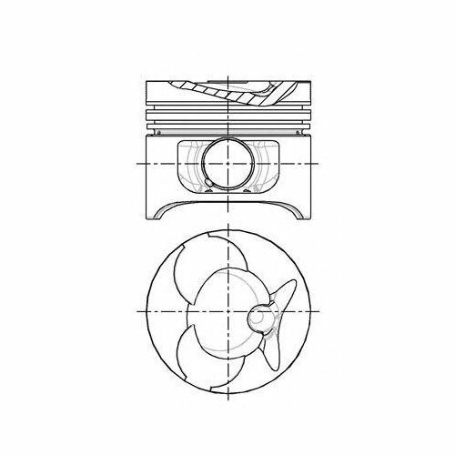 Поршень комплект для автомобиля, NÜRAL 87-743107-10 (1 шт.)
