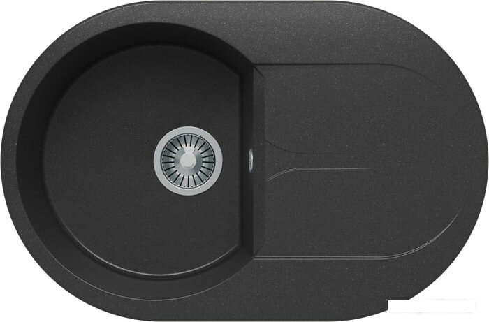 Кухонная мойка Polygran Atol-760 (черный 16)