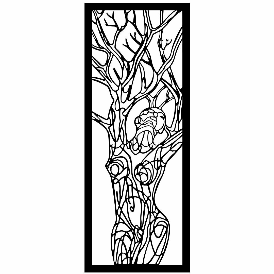 Декоративное настенное панно Дриада 235*600 мм/ Декор для дома на стену