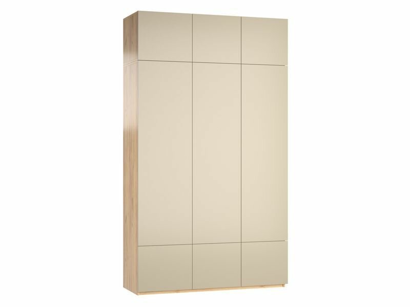 Шкаф распашной для одежды "Дуглас 4" 135х240х50 Дуб крафт золотой / Бромелия