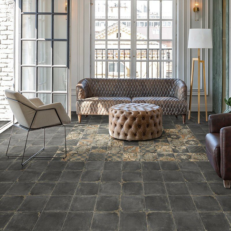 Керамогранит Mainzu Scudo Nero Matt 20x20 PT03075 под камень матовая Мелкоформатная, морозостойкая