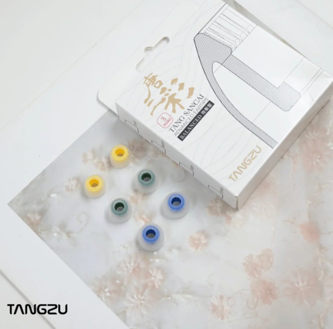 TANGZU Tang Sancai силиконовые насадки для наушников, Size: L-3pairs
