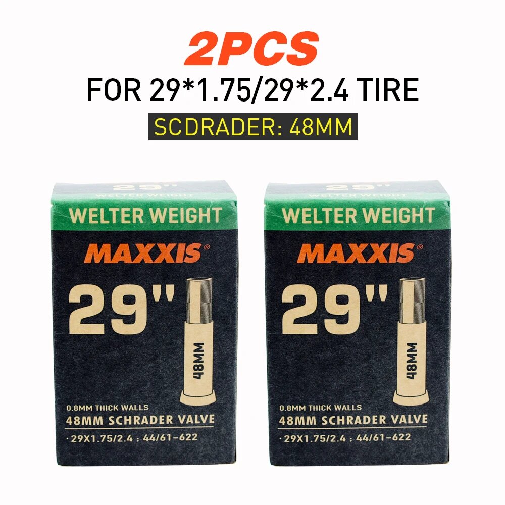 2 шт, сверхлегкие камеры MAXXIS для горного велосипеда 2pc29x1.75-2.4AV48
