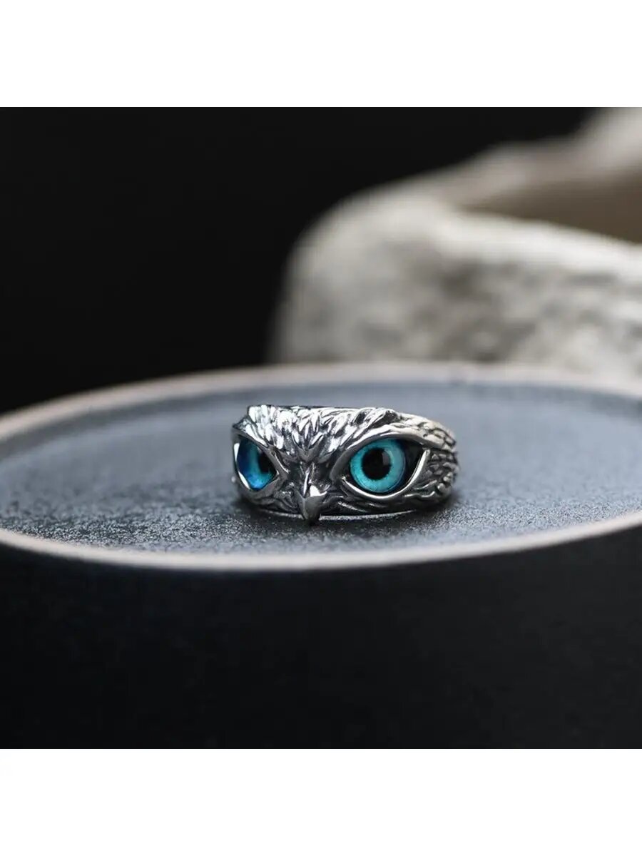 Кольцо, кошачий глаз синтетический