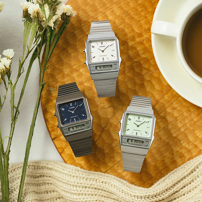 Наручные часы CASIO Collection, черный, синий, серый — фото 1