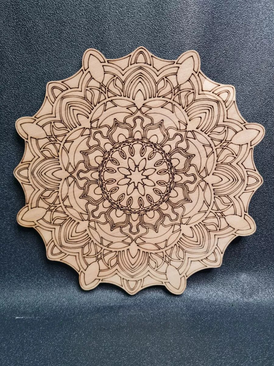 Заготовка для раскрашивания из дерева "Мандала"