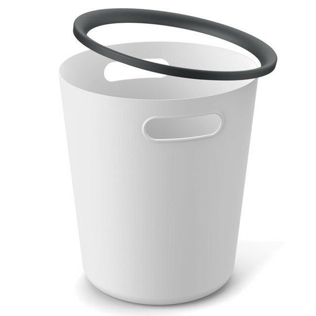 Корзина для бумаг Folk 10л пластик светло-серый