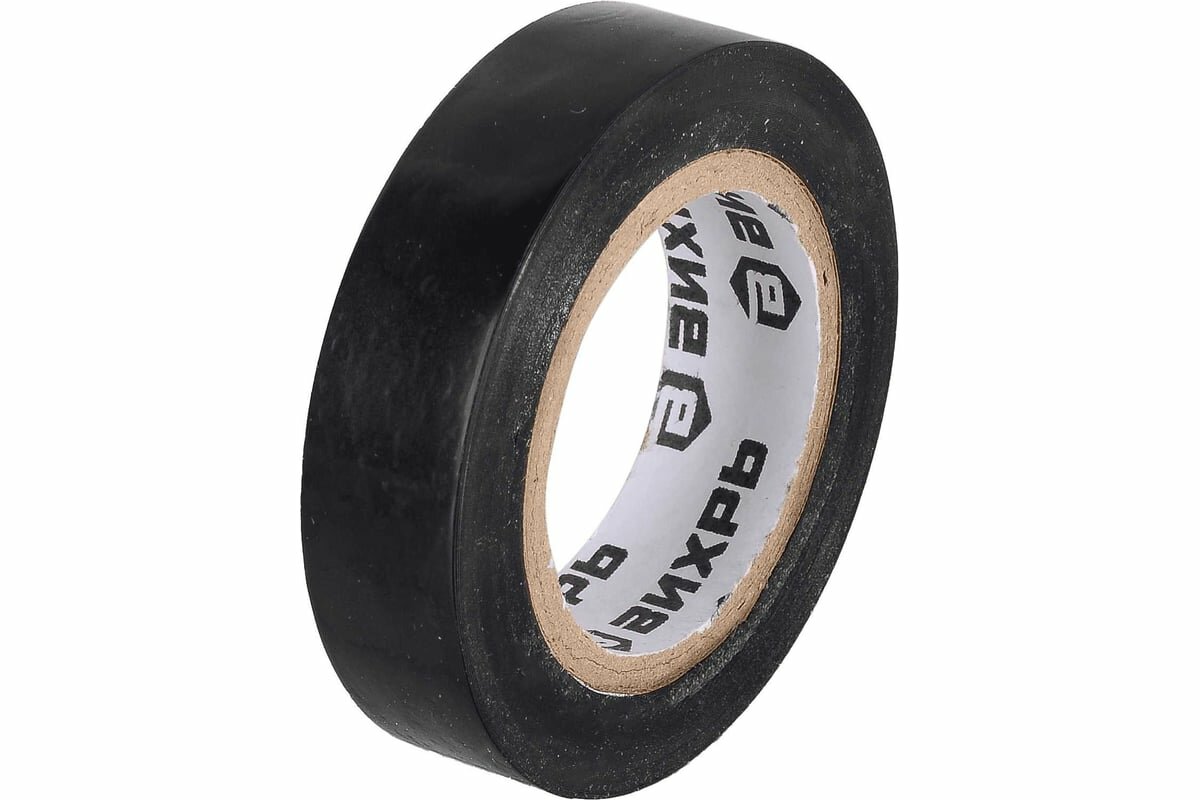 Вихрь изолента чёрная 10mх15mmх0.15mm самоклеящаяся и влагостойкая для кабелей 73/3/3/1