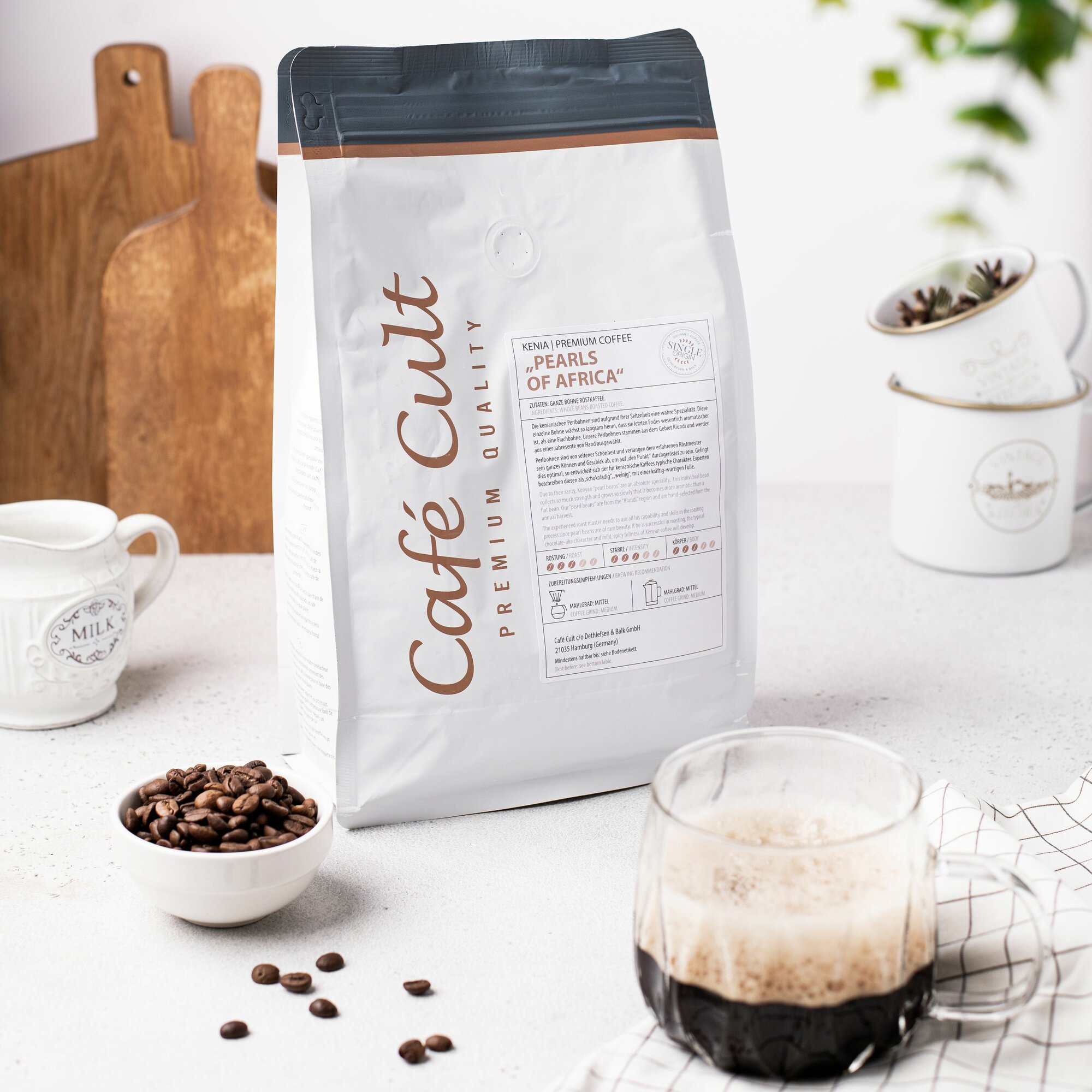 Кофе CafeCult Kenya "Pearls of Africa" 1 кг