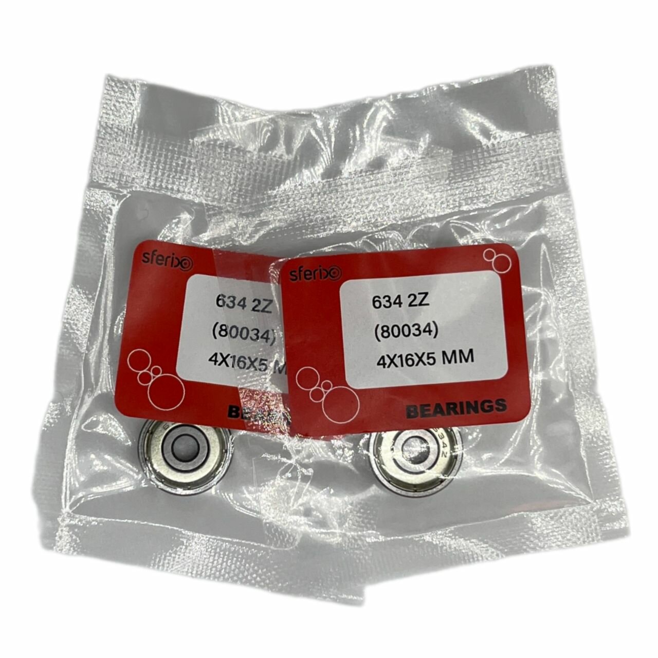 Подшипник 634 2Z (80034) SFERIX 4*16*5 (комплект 2 шт.)