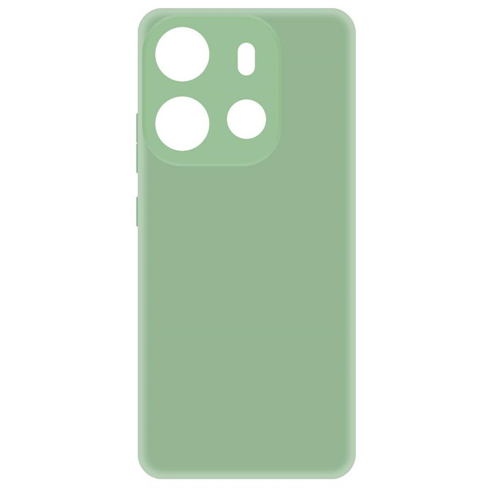 Чехол-накладка Krutoff Silicone Case для INFINIX Smart 7 зелёный