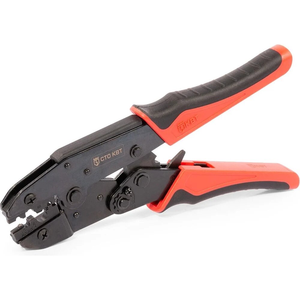 Пресс‑клещи КВТ СТО-05 серия профи 90751 клиновидный профиль обжима, для неизолированных медных и алюминиевых