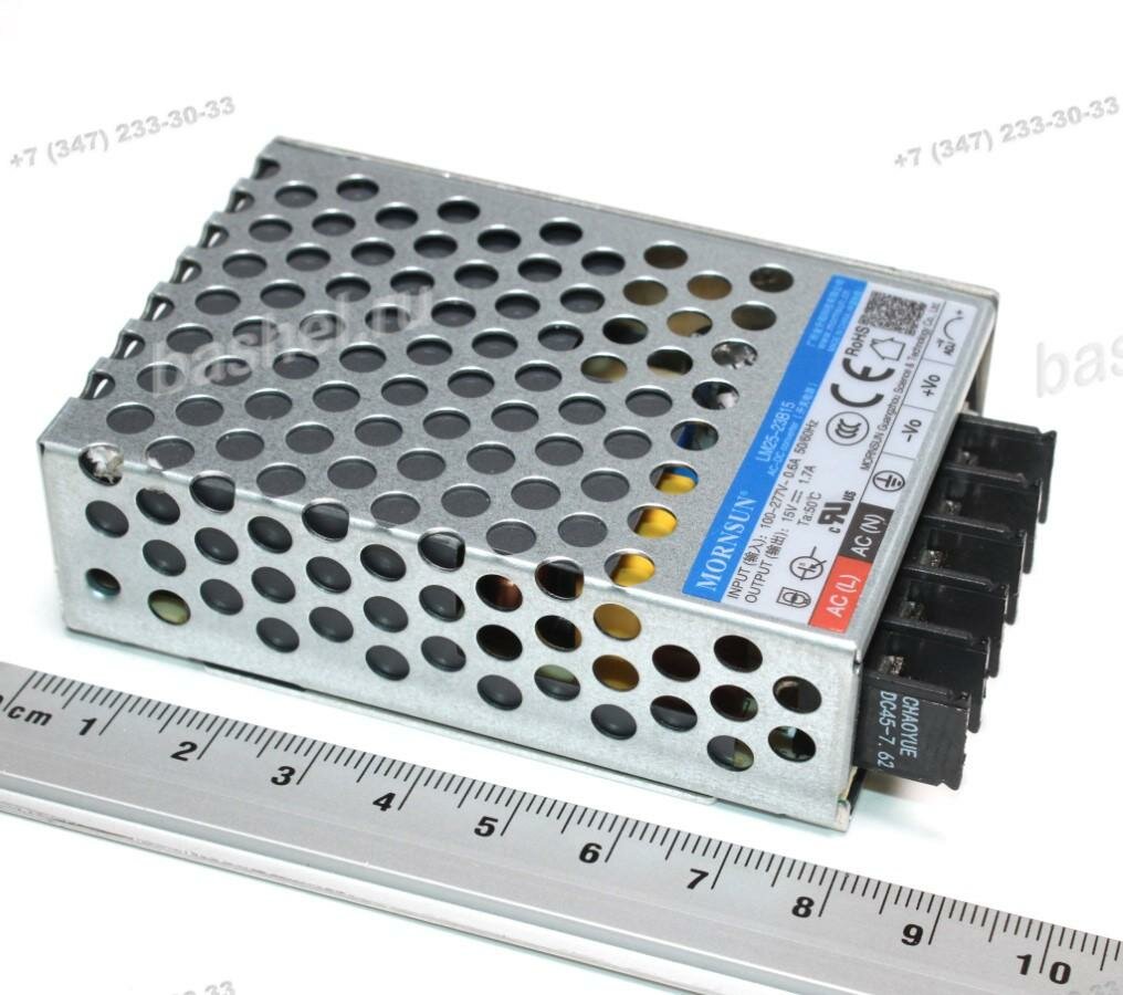 15V, 25W, 1.7A LM25-23B15, Модуль питания сетевой (блок питания с винтами), MORNSUN