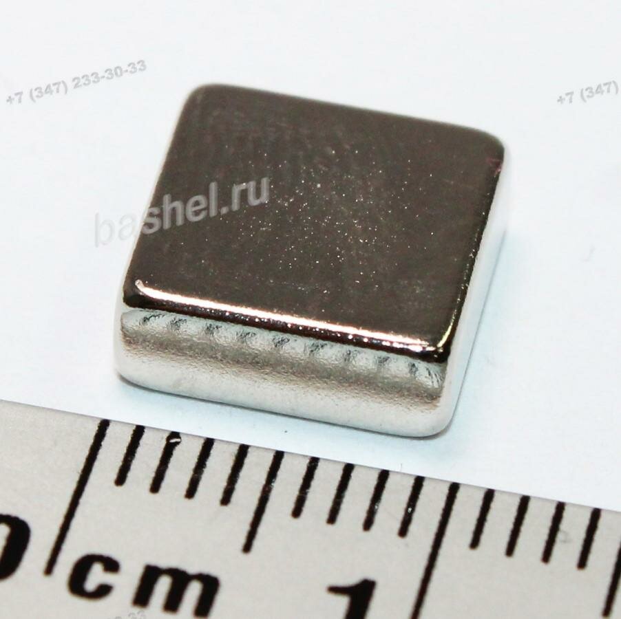 Магнит квадратный B 10x10x4 N35, RUiCHi, неодимовый