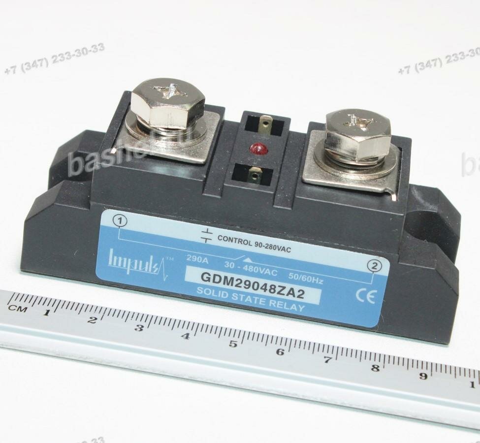 Реле твердотельное GDM29048ZA2, IMPULS, 1ф, 290А, 480V AC, 80-280V AC