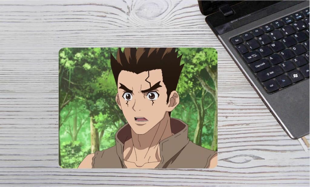 Коврик для мышки игровой 36 на 29 см GOODbrelok доктор стоун, DR. STONE №39