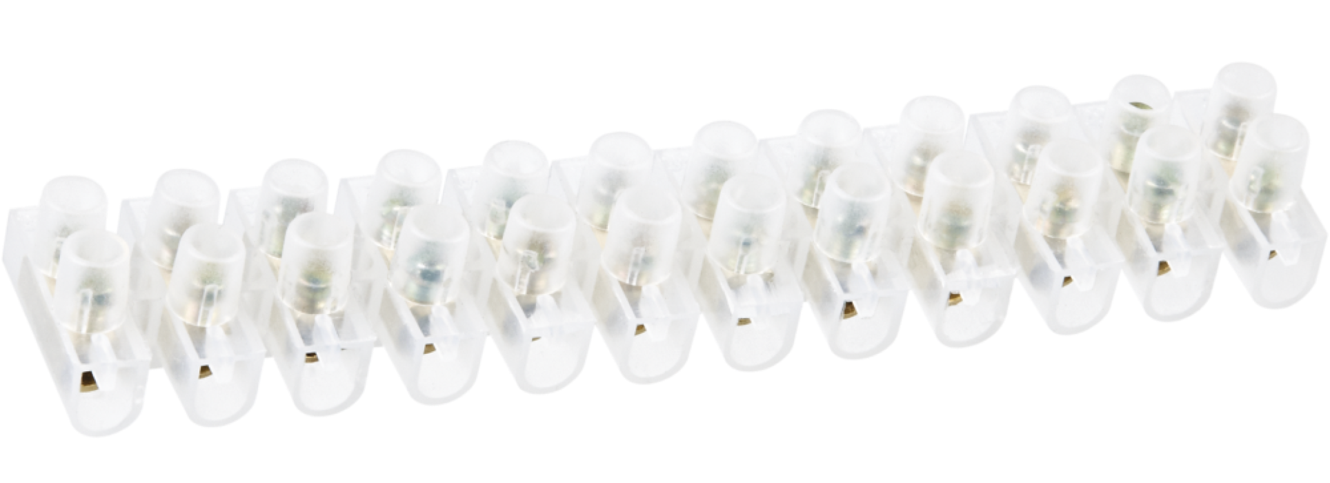 Клеммная колодка Navigator / Навигатор NTB-UPE-S12-20/WH винтовая, в корпусе из термопласта белая прозрачная, 12 пар, сечение 4-14мм2, 20А, 400В / электрика