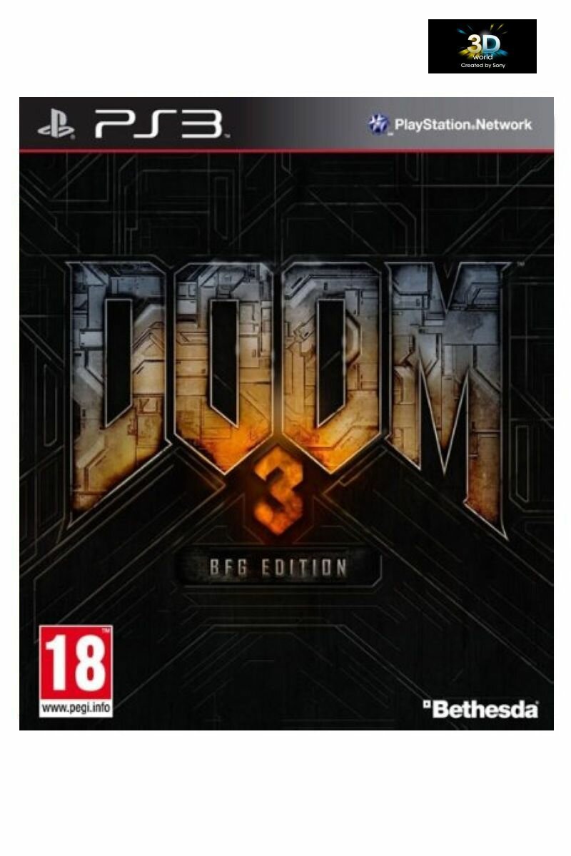 Игра Doom 3 BFG Edition для PlayStation 3, диск, английский язык