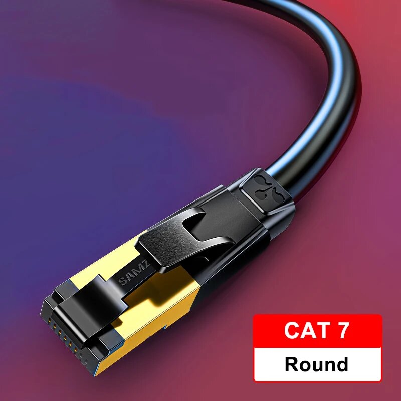 Ethernet-кабель Cat7 Round Black 1.5m