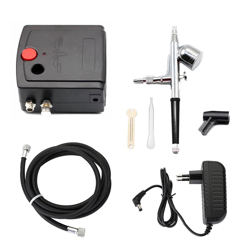 Аэрограф с компрессором Mini Airbrush Compressor, цвет B