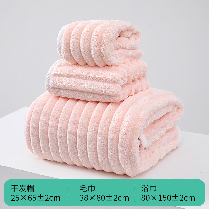 Полотенце из кораллового флиса Xiangfeng, крупный размер, банное полотенце, шапочка для сушки волос, набор для душа, мягкий и впитывающий, подарок, оптовая продажа