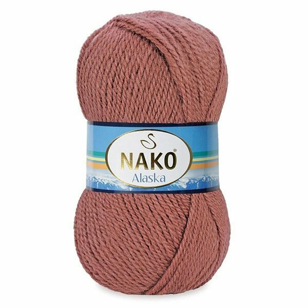 Пряжа Nako ALASKA 4232 кр. глина (5 мотков)