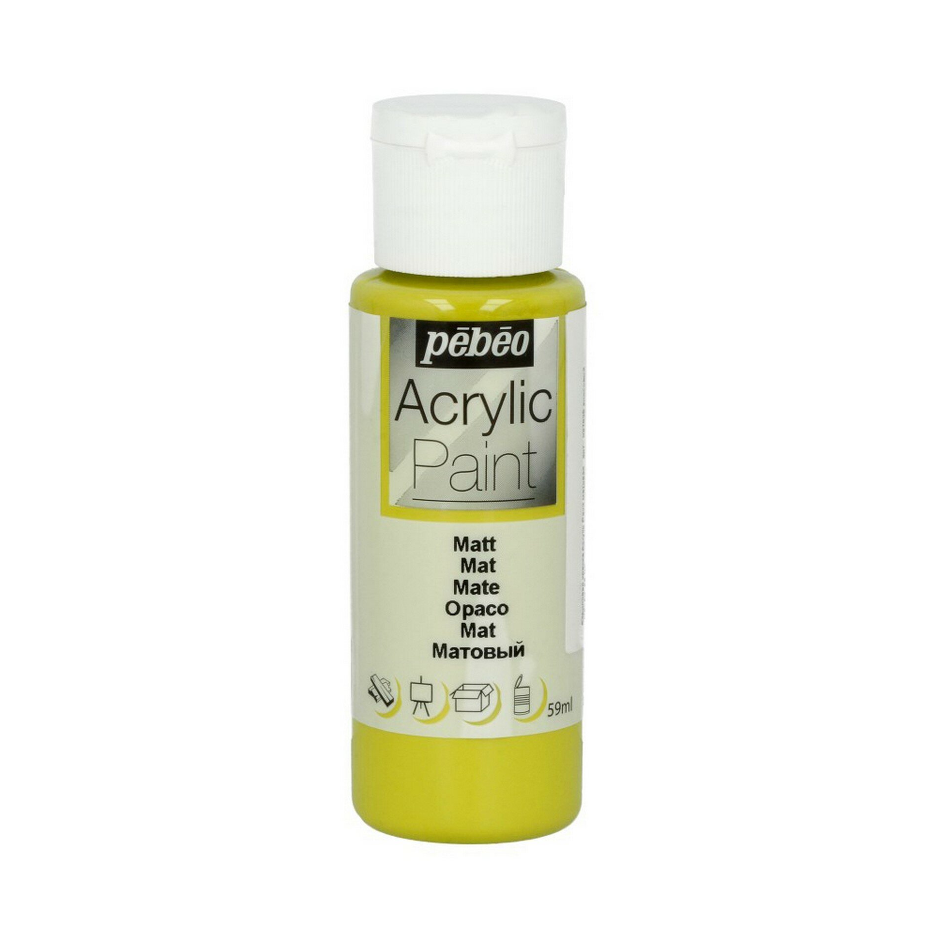 Краска акриловая Acrylic Paint декоративная матовая 59 мл, цв. анисовый