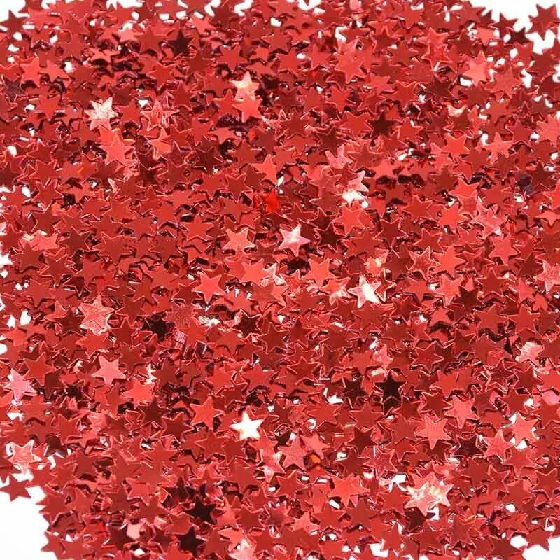 Конфетти Звезды Золотые Акриловые 6мм ZQNYCY