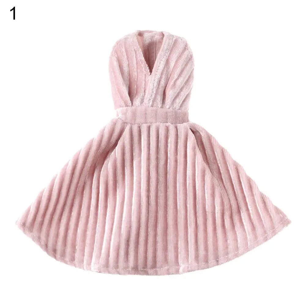 Модное платье для куклы, одежда для девочек с цветочным рисунком, платья для кукол ручной работы с цветочным рисунком, аксессуары для кукол 30 см