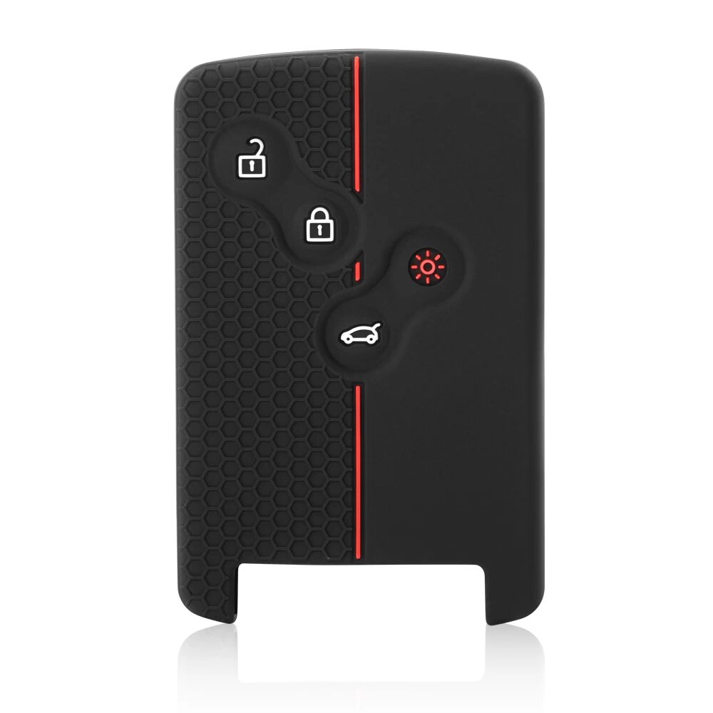 Силиконовый чехол для автомобильного ключа для Renault Megane 2 3 Clio Scenic Duster Kaptur Captur Logan Laguna Zoe Koleos Danilo Nema Fluence Красный
