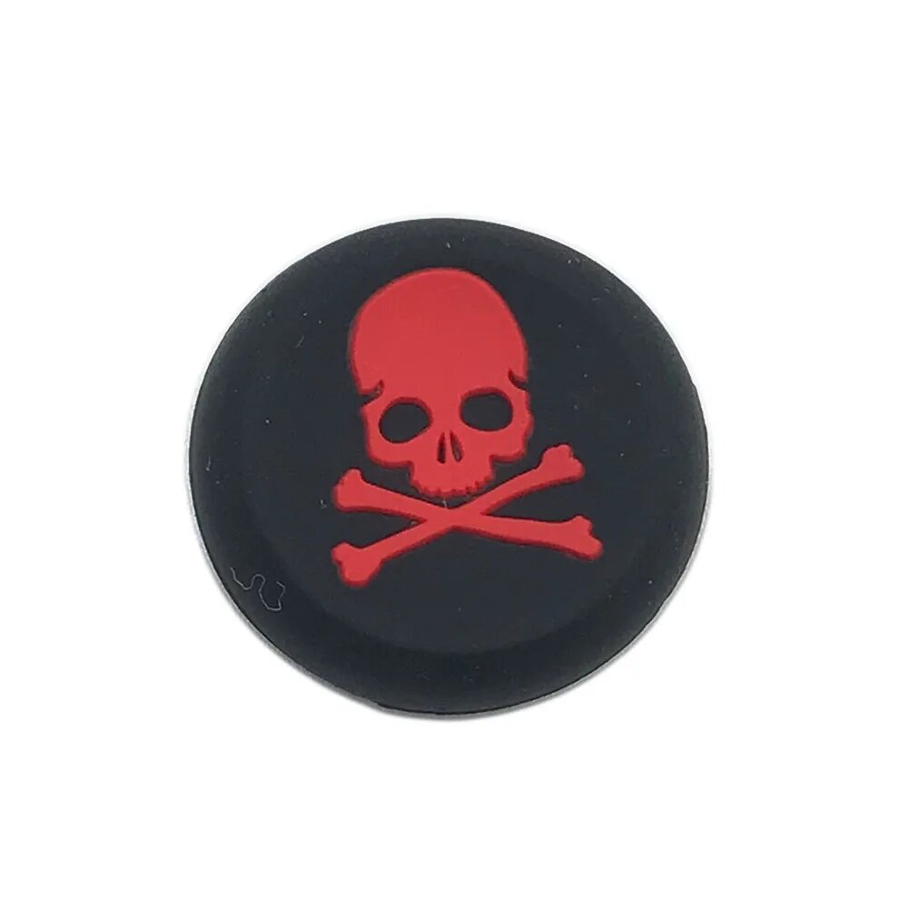 Силиконовые колпачки для джойстика, Red Skull, черный