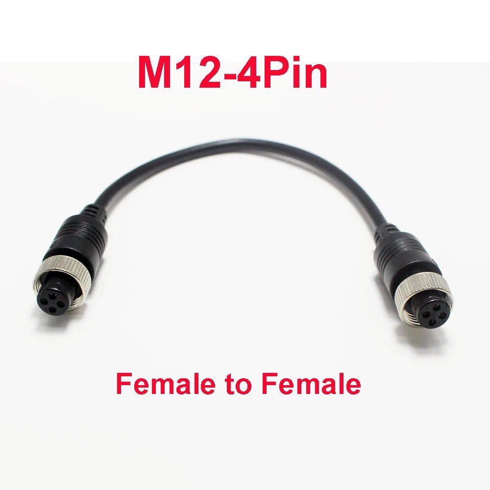 NinthQua M12-4Pin Удлинительный кабель для камеры видеонаблюдения 20 см Female to Female