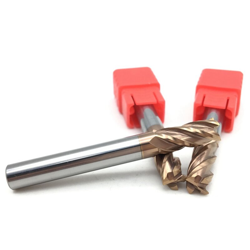 5 шт 6 мм 4-х канавочные твердосплавные концевые фрезы с ЧПУ фрезерные фрезы для прорезки пазов профилирующие торцевые фрезы спиральные биты