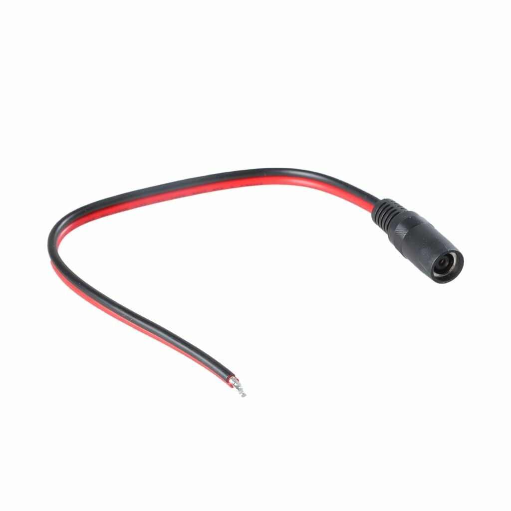 Штекер 14AWG DC8.0x2.0 мм длиной 30 см подключается к кабелю адаптера питания с оголенным проводом.