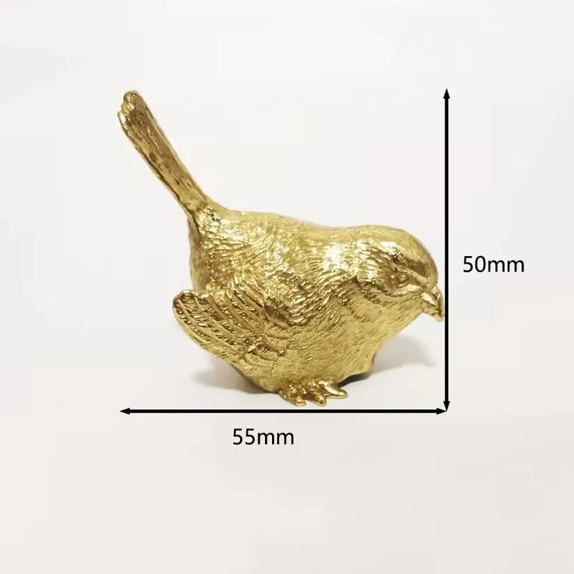 Ручки для шкафов MFYS, латунь, птичка A