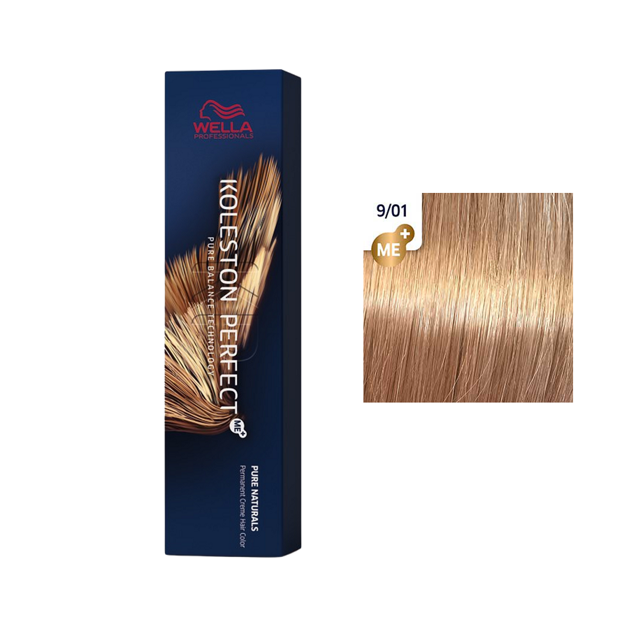 Wella Koleston Perfect ME+ 9/01 - Стойкая краска орех пекан 60 мл