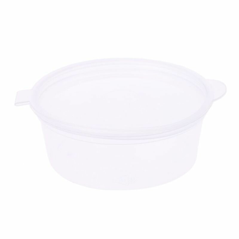 10 шт. Прозрачные пластиковые контейнеры для соусов, Темный хаки