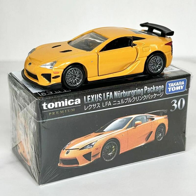 Машинка TAKARA TOMICA TOMY TP30 LEXUS LFA NurBurgring Package Yellow черный ящик Premium Die-cast Alloy Car Model Toy Gift