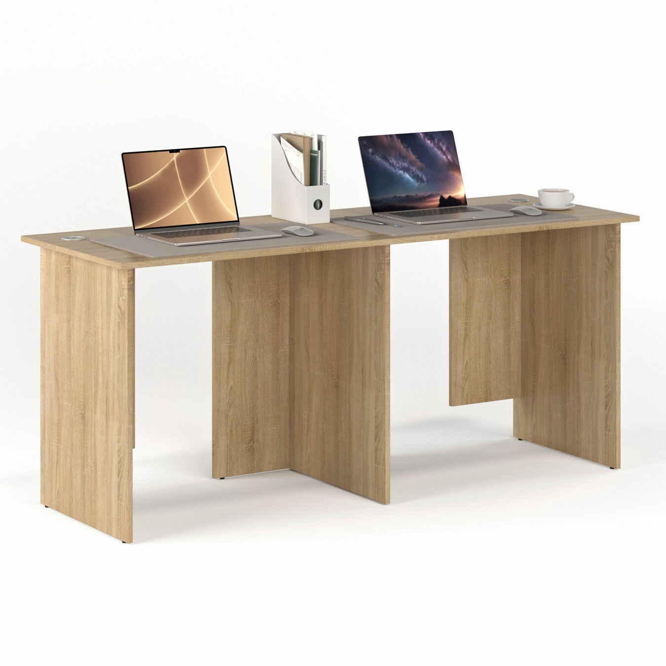 Письменный стол для двоих 7043 (цвет: дуб сонома)