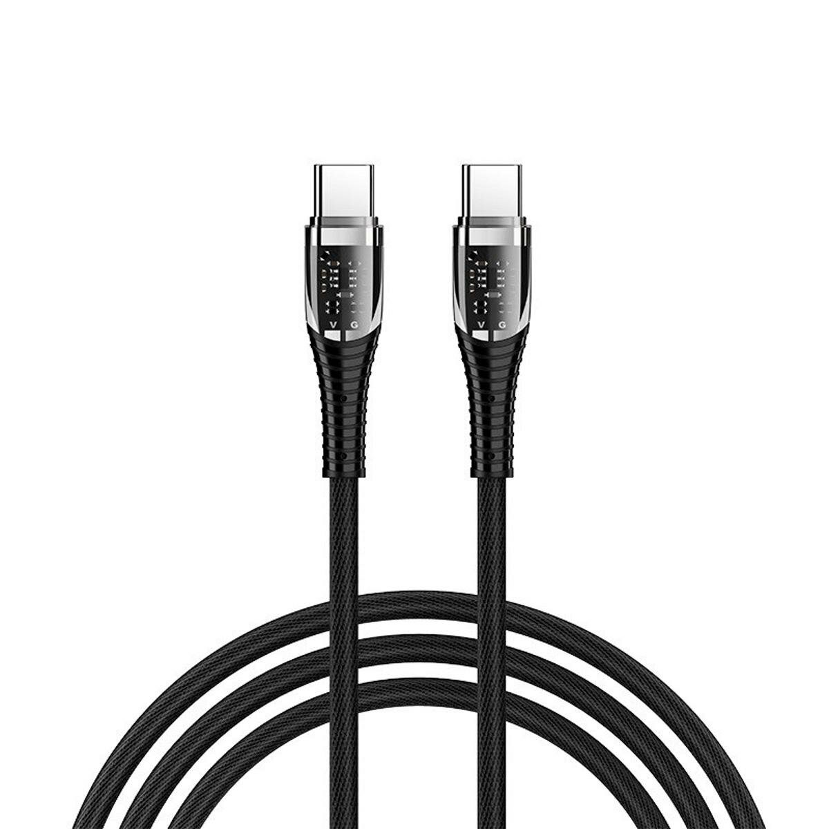 PD 100W USB C к USB Type C кабель прозрачный провод для Macbook ноутбук USB-C зарядное устройство быстрая зарядка для мобильного телефона шнур для зарядки