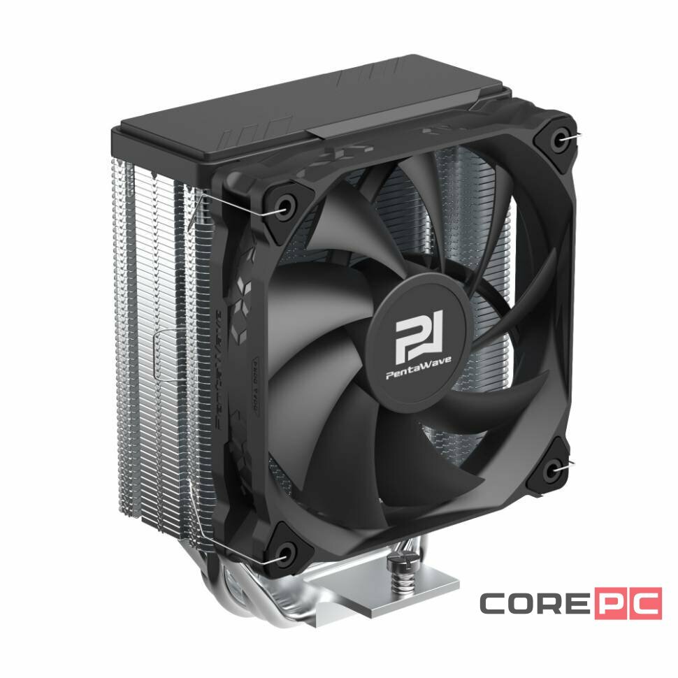 Кулер для процессора PentaWave (PC-Z05E SRB PWM) Black, безопасное охлаждение