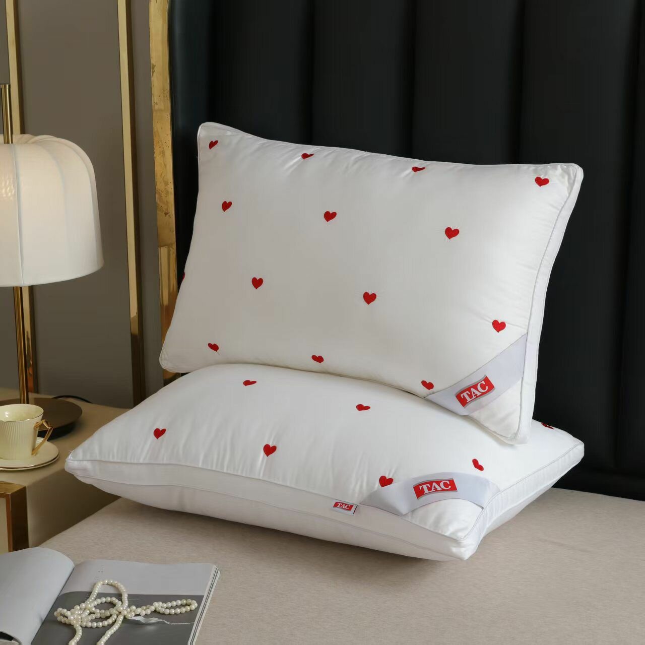 Подушка 50x70 см микрогель хлопок 100%