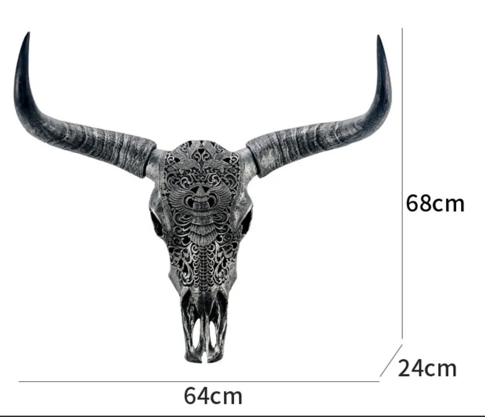 Хэллоуин имитация головы коровы, творческая скульптура из смолы