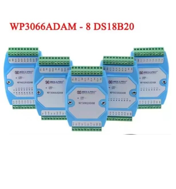8-канальный термодатчик DS18B20 RS485 MODBUS BoboYun Tech