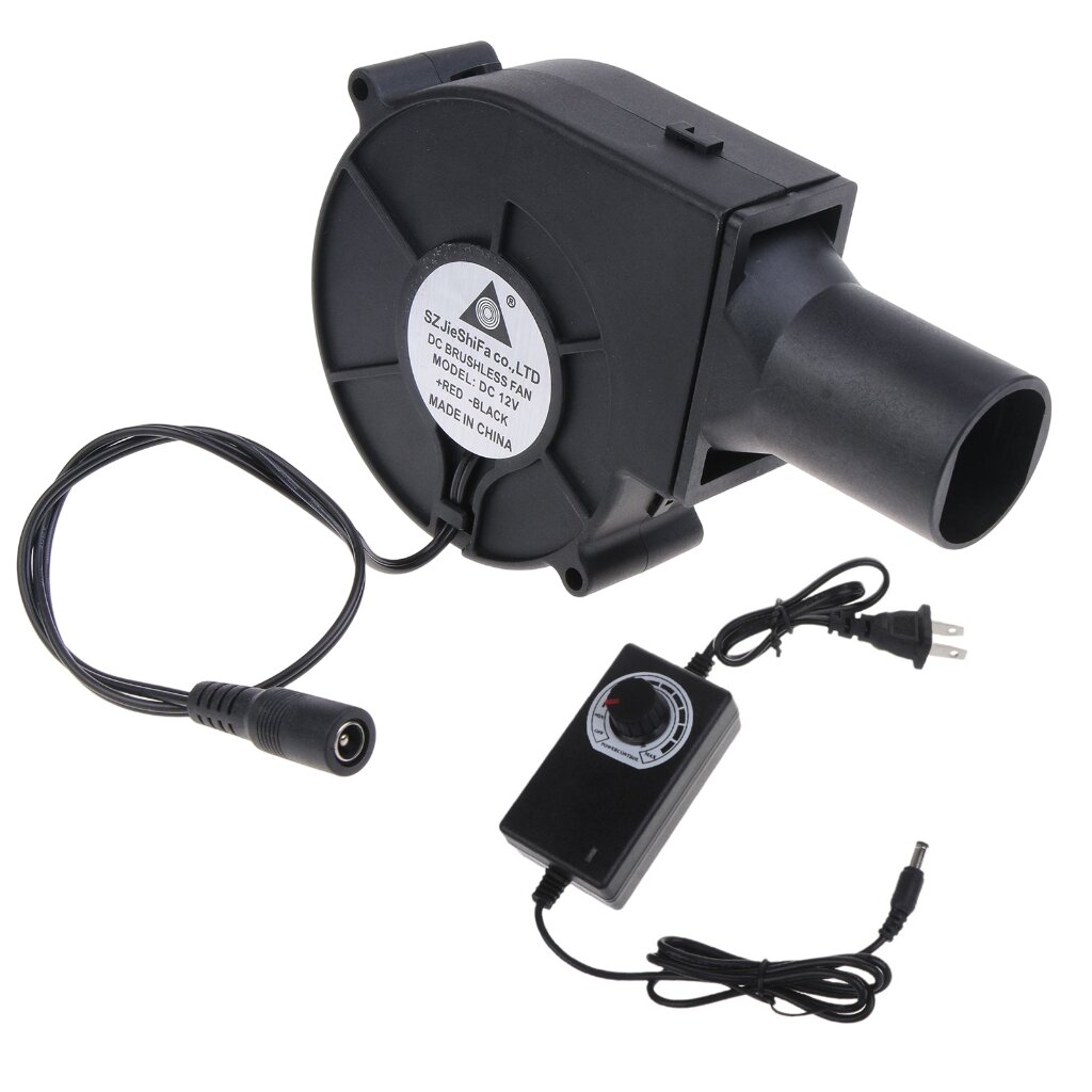 110 В 220 В вентилятор для барбекю, нагревательная печь для барбекю, воздуходувка 3-12 В, вентилятор для гриля с регулируемой скоростью, разжигатель угля 9733