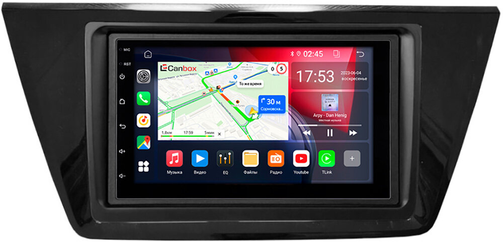 Штатная магнитола Volkswagen Touran 3 2015-2024 (глянец) Canbox 4/64 Android 10 (GTR7-RP-11-661-465) (IPS, DSP, CarPlay)