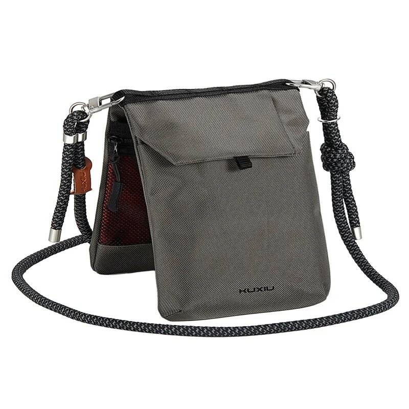 KUXIU Нейлоновая водонепроницаемая сумка для телефона, маленькая сумка через плечо для дорожной сумки, нейлоновая водонепроницаемая сумка для телефона ARFID, противоугонные слоты для карт