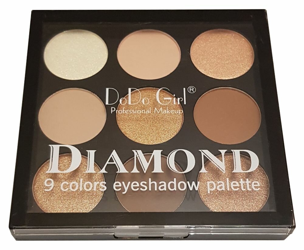 Палетка теней для глаз DoDo Girl Diamond Eyeshadow Palette, 9 оттенков, набор 01