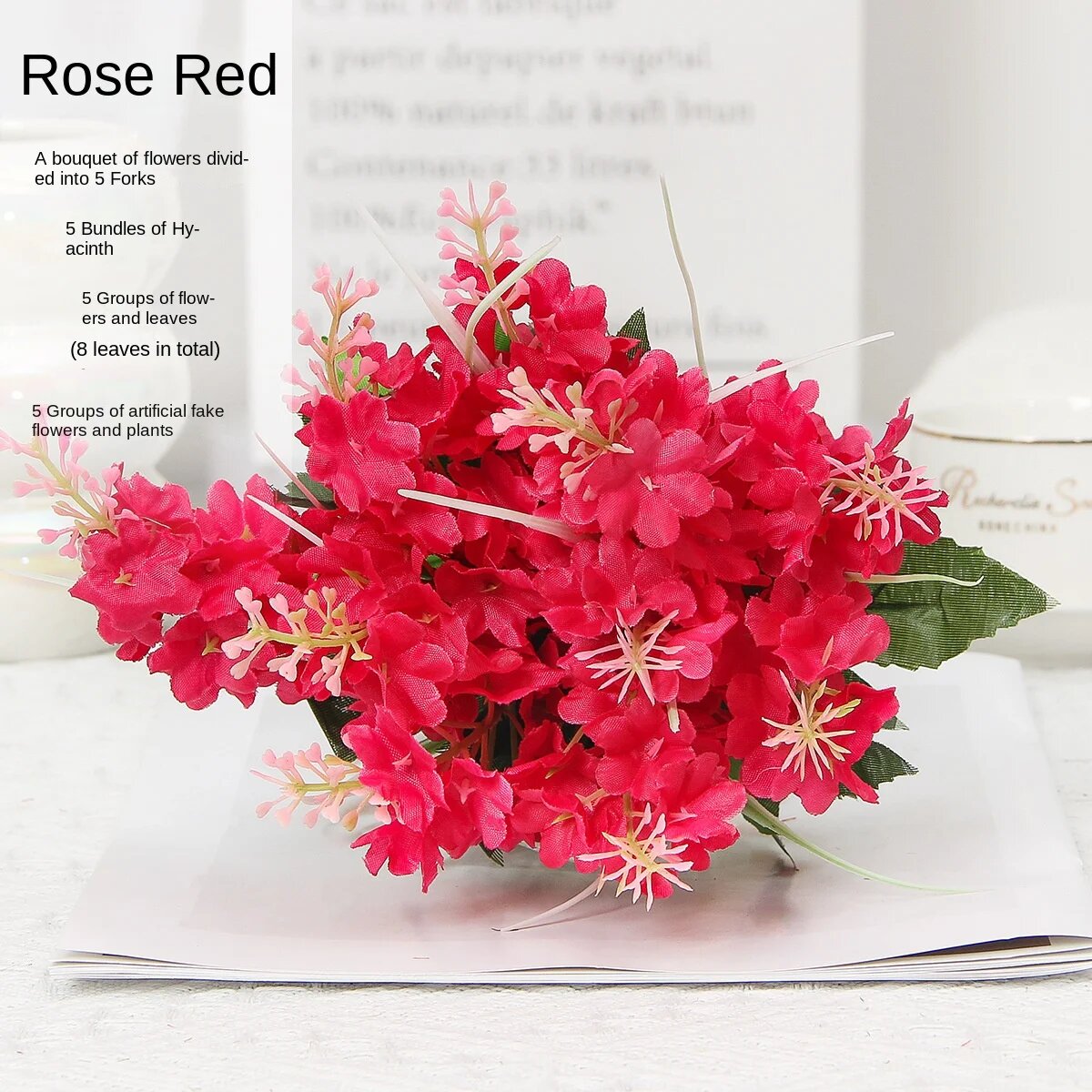 Искусственный гиацинт Rose Red